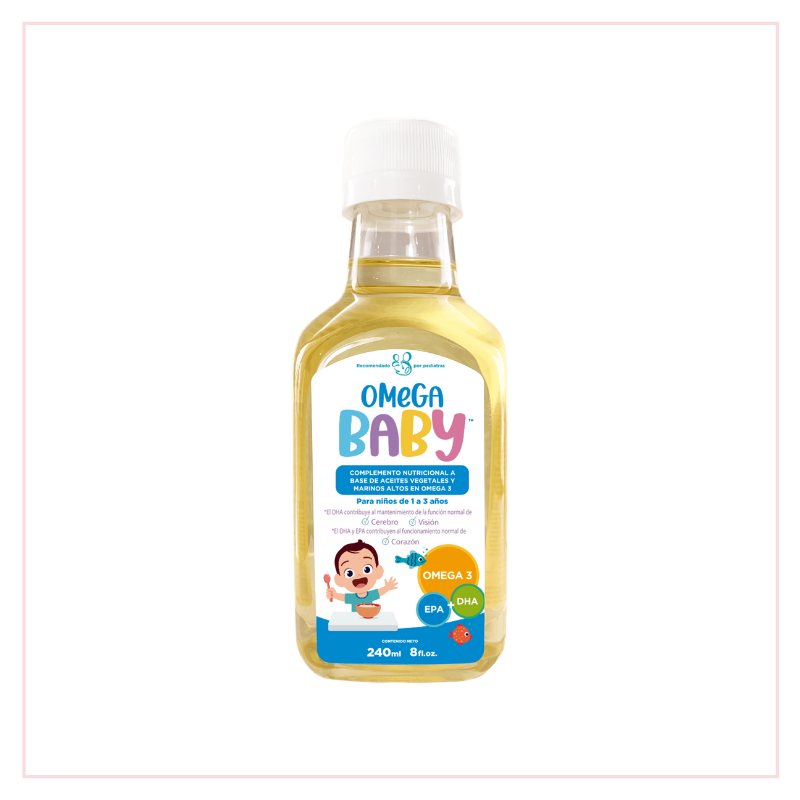 OMEGA BABY ACEITE DE 1 A 3 AÑOS (240ML) – Farmacia Dermatológica Quito ...